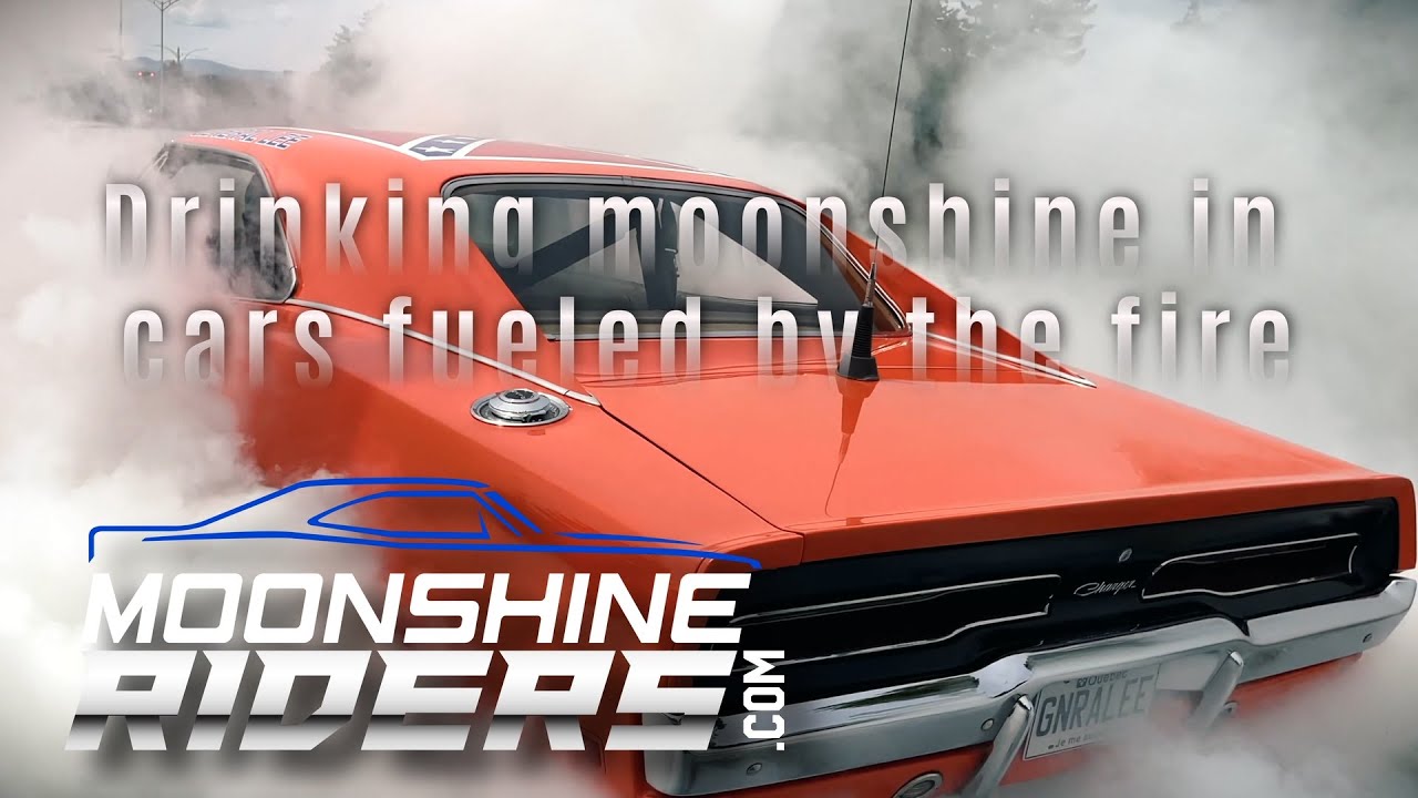 Drinking moonshine in cars fueled by the fire - The MoonshineRiders ...