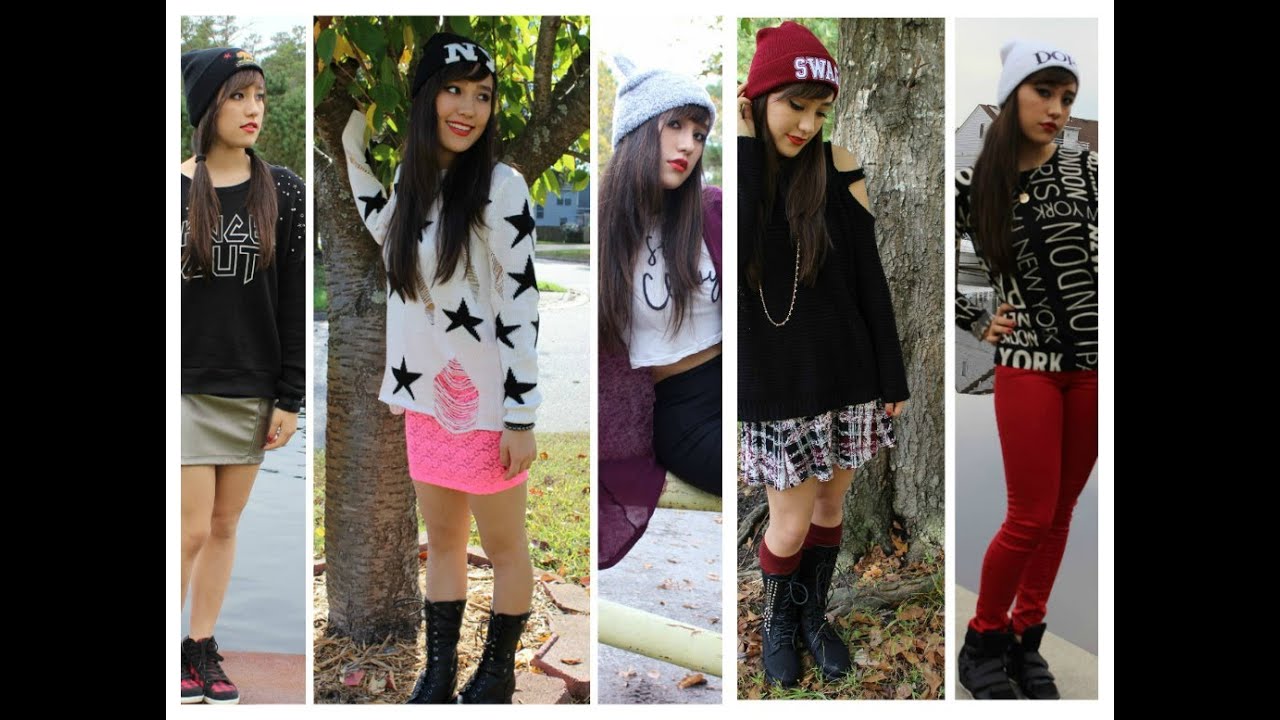 How I Style Beanies: Fall Outfits 2013 - YouTube