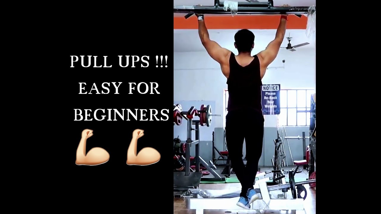 Pull ups !!!! easy for beginners 💪💪 - YouTube