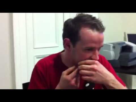 Man puts full yorkie in mouth sideways - YouTube