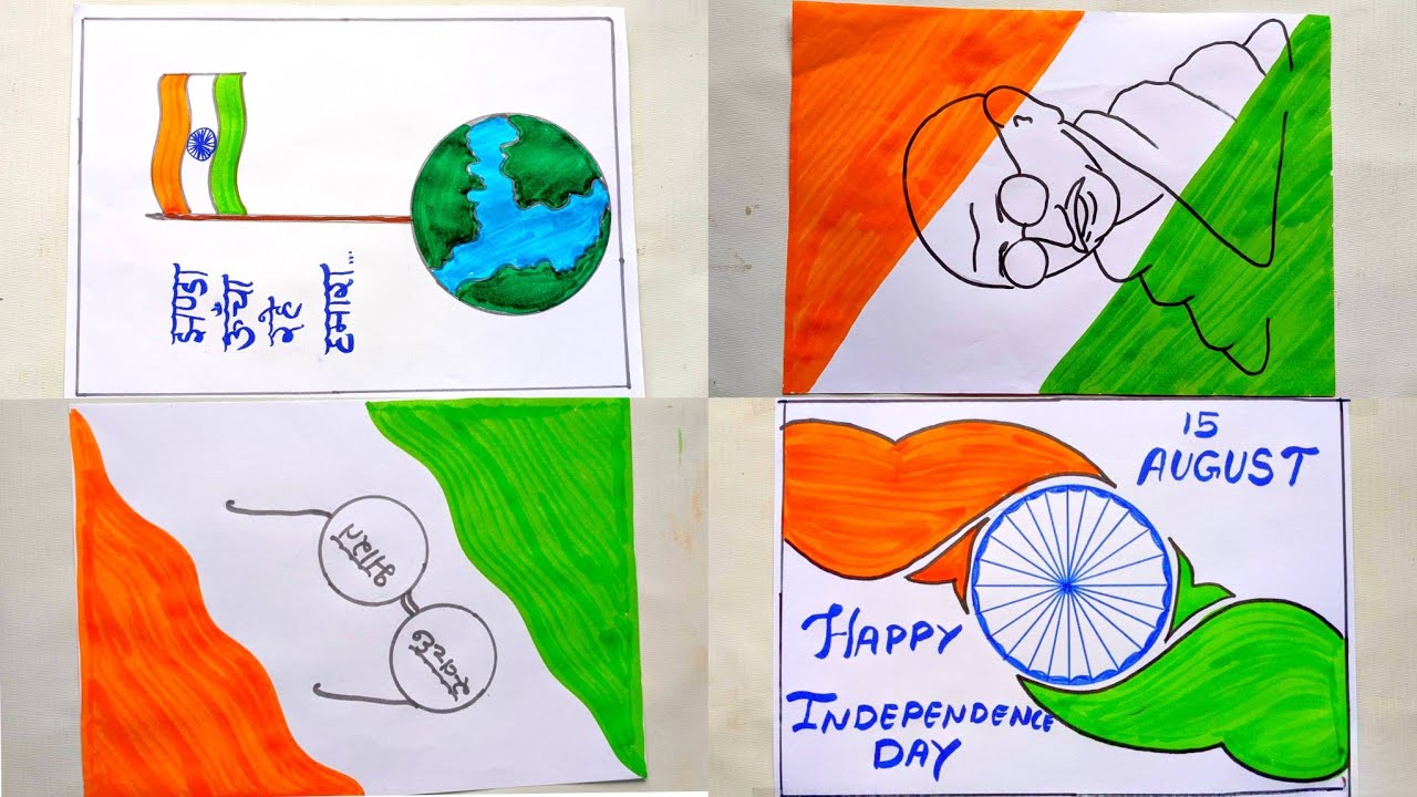 Independence day drawing / 15 august drawing / poster and chart for ...