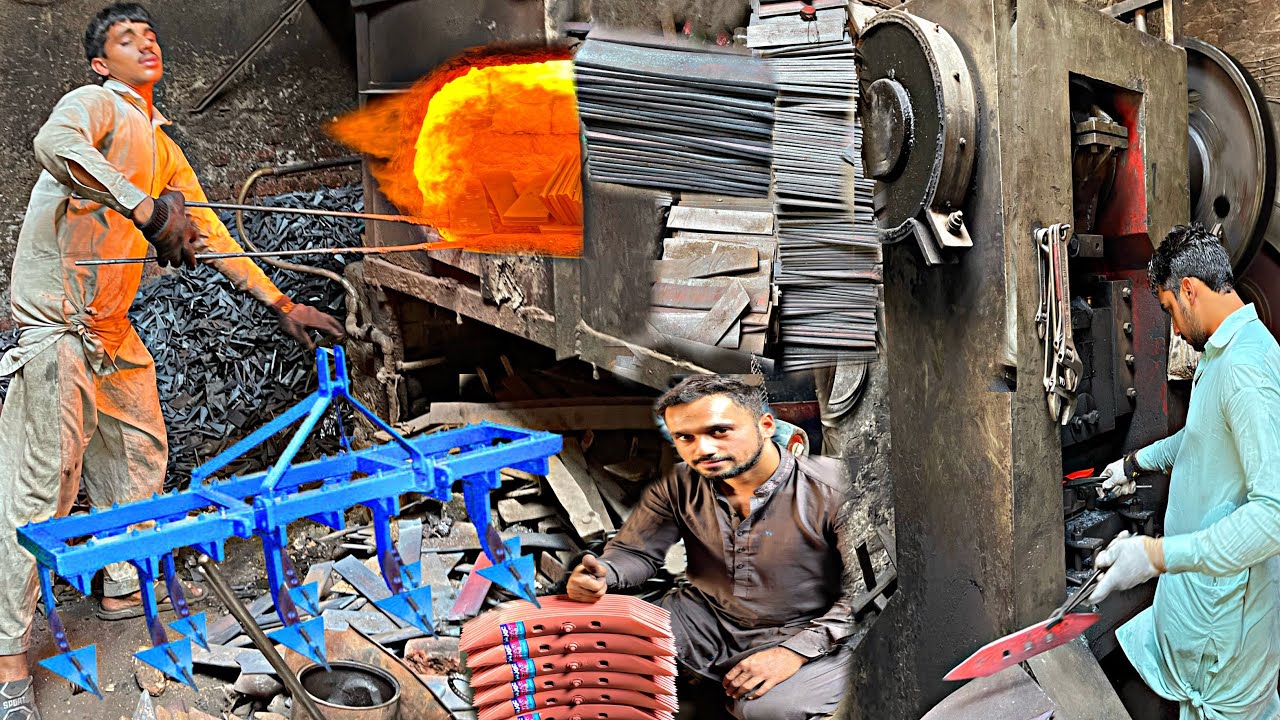 Mass Production Process of Agriculture Cultivator Sharp Blades | How to ...