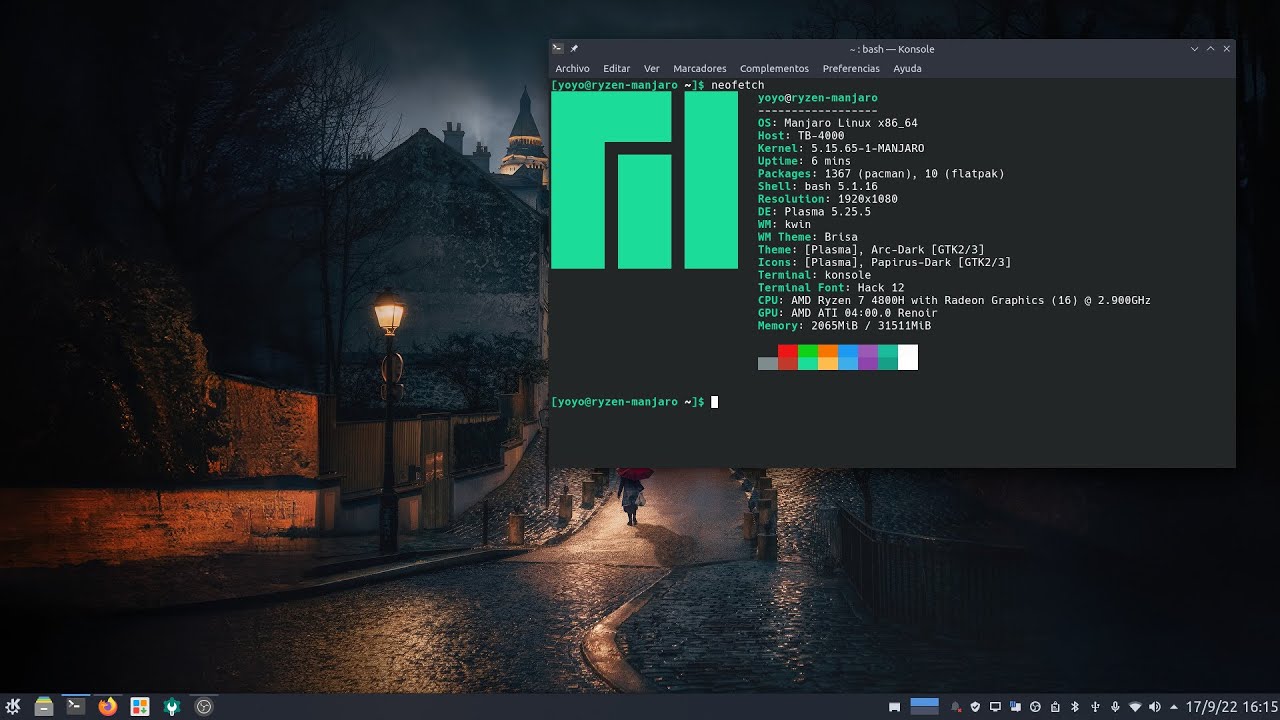 (Directo 17-Septiembre-2022) Probando Manjaro Plasma en el SlimBook ONE ...