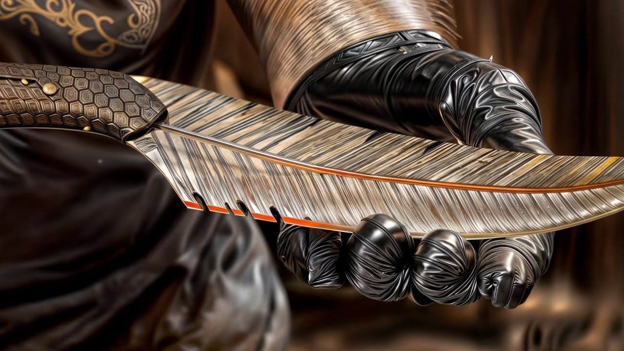 This feather shaped knife is insanely sharp... - YouTube