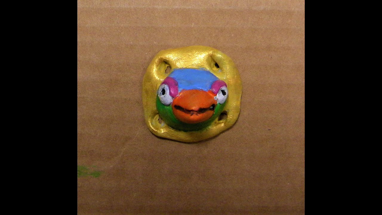 Make a funky clay critter face. - YouTube