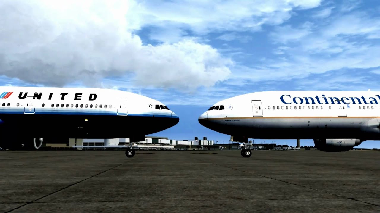 [HD] FSX United/Continental 777-200 "Breakthrough" - YouTube