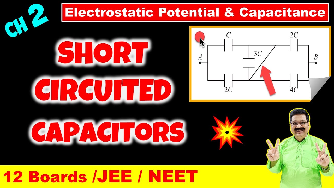 #28 Short Circuited Capacitors, Electrostatic potential & Capacitance ...