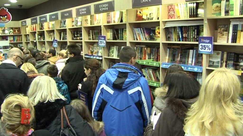 Noc knjige 2014 Delfi knjizare Nis - YouTube