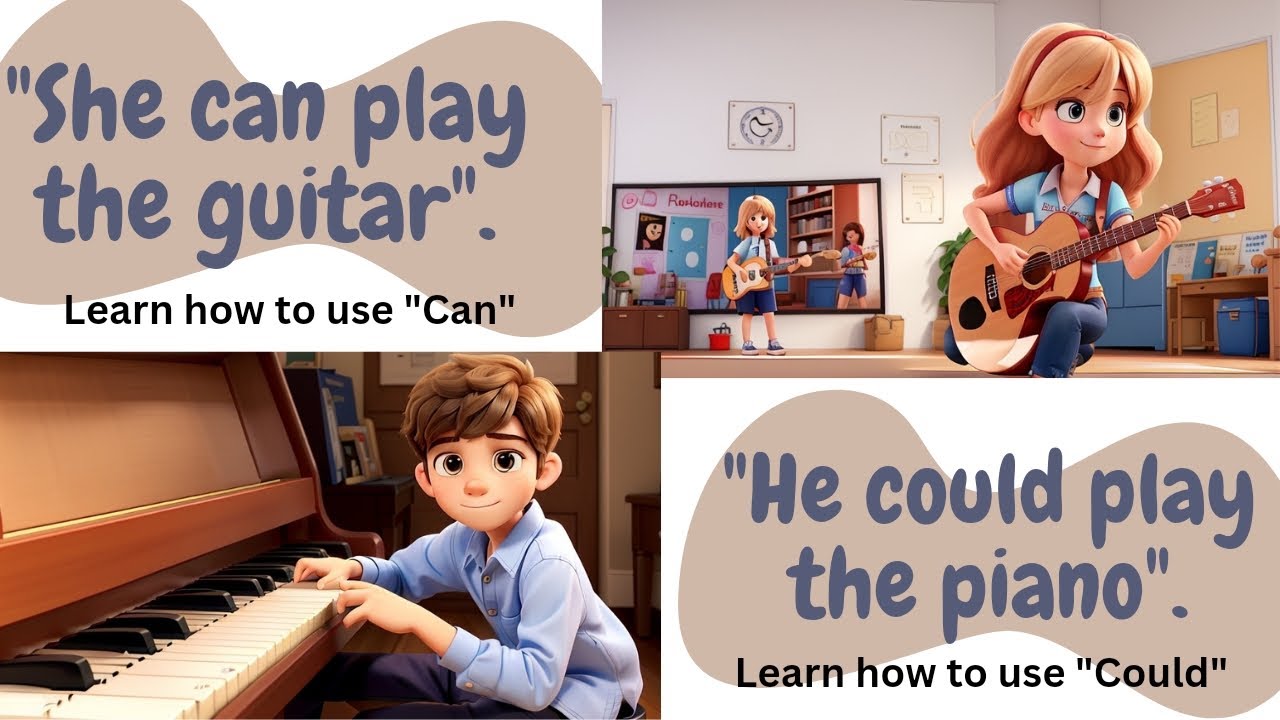 Learn "Can" and "Could"| Can or Could?! | Grammar and Verb Tenses|Modal ...