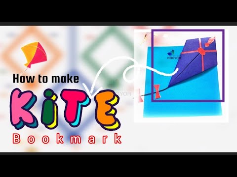 how to make kite bookmark| Origami kite |minikite - YouTube