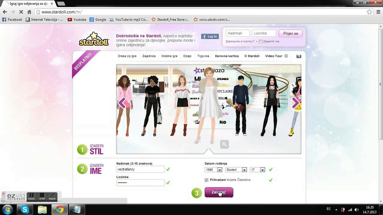 How to make stardoll profile? - YouTube