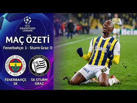 Sturm Graz 0-1 Fenerbahçe Geniş Maç Özeti | Şampiyonlar Ligi 3. Eleme Turu İkinci Maç