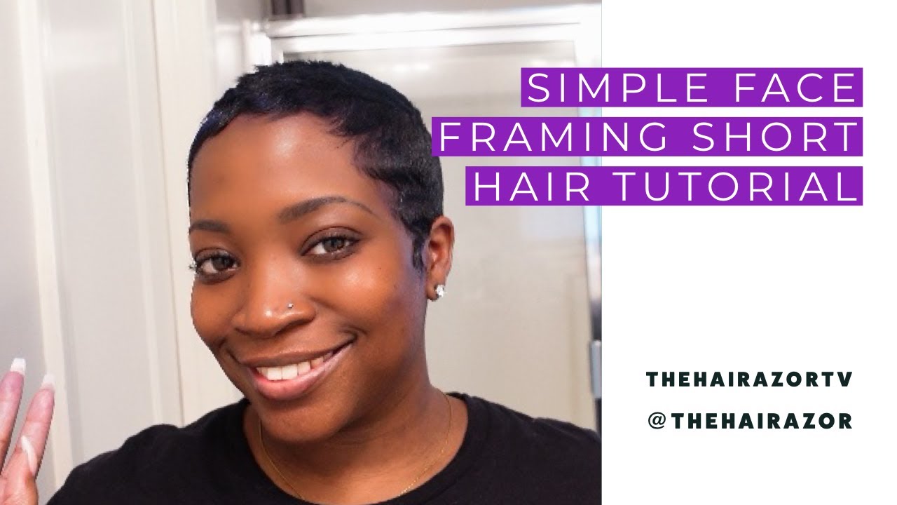 Simple Face Framing Short Hair Tutorial - YouTube