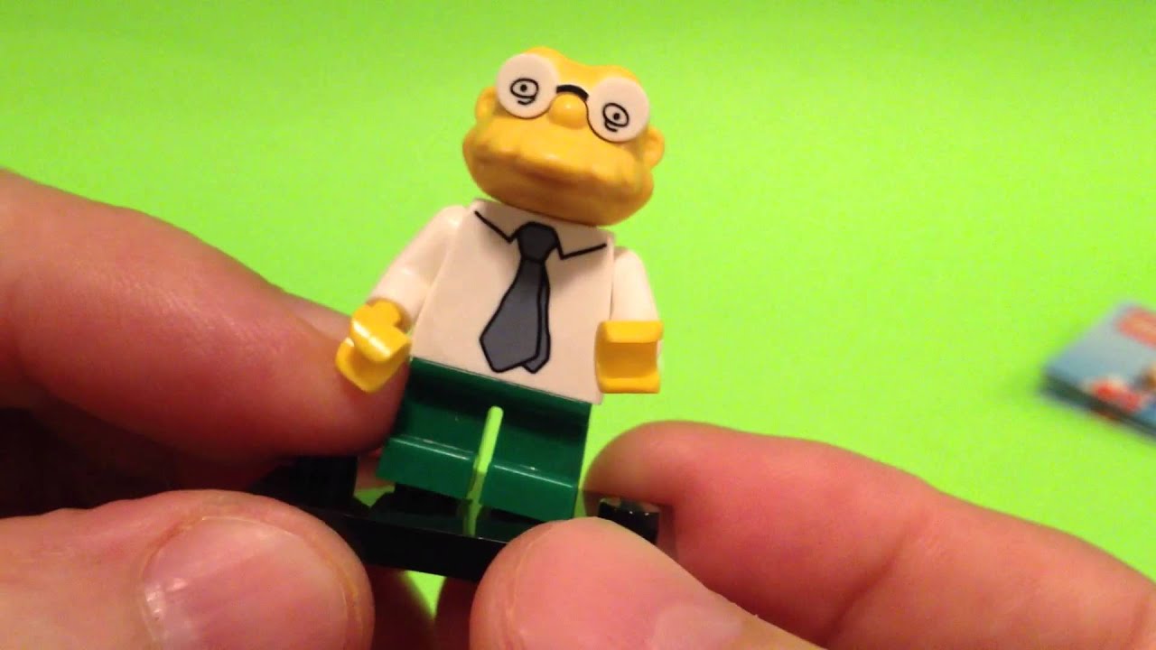 Hans Moleman Simpsons Lego Minifigure Series 2 - YouTube