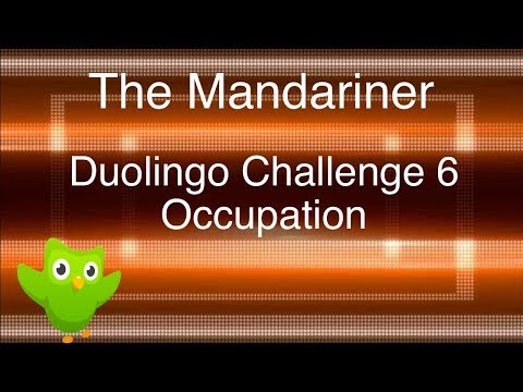 Duolingo Challenge 6 - Occupation