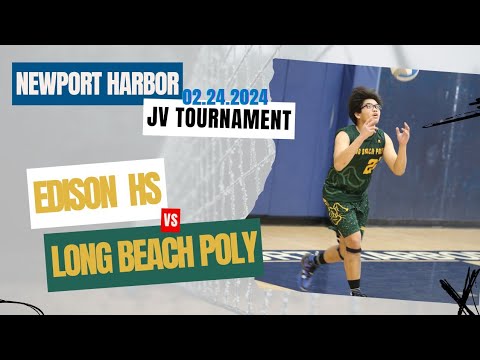 Edison HS vs LB Poly - Newport JV volleyball tourney 02/24/2024 - YouTube