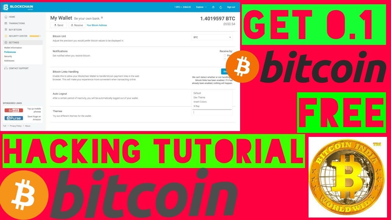 0.1 of bitcoin stolen per day - bitcoin hack new trick 2018 - YouTube