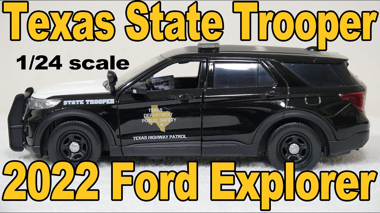 1/24 scale Texas State Trooper 2022 Ford Explorer - YouTube