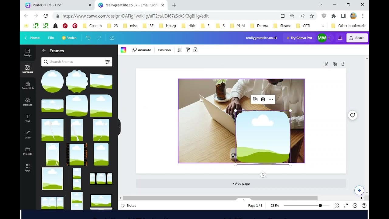 How to Use Frames in Canva - YouTube