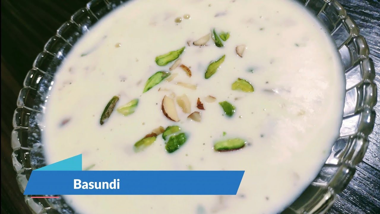 Basundi Recipe | how to make Basundi Recipe | easy Basundi Recipe - YouTube