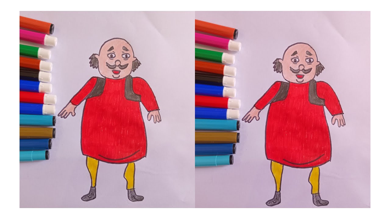 How to Draw motu easy | Motu Drawing for kidsandtoddlers | Motu Drawing ...