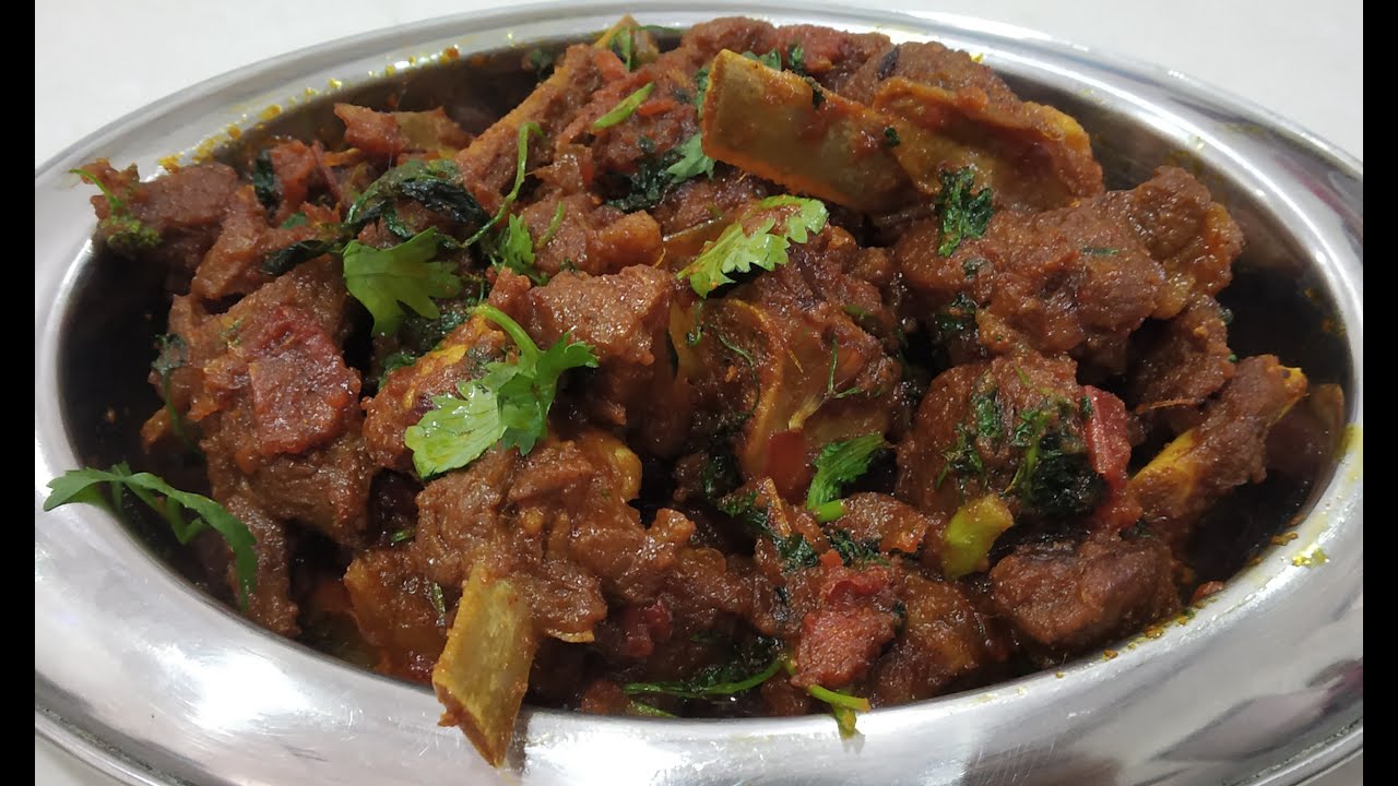 Vidarbha Style Mutton Fry and Mutton Rassa/सुखा मटण आनी रस्सा - YouTube