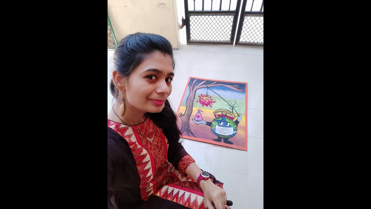 Corona Special Rangoli Art (कोरोना से डरो ना ) - YouTube