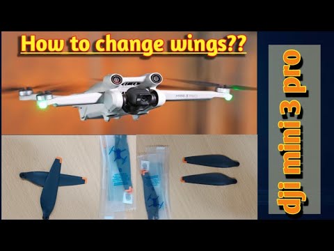 How to change wings of drone dji mini 3 pro||dji mini 3pro - YouTube