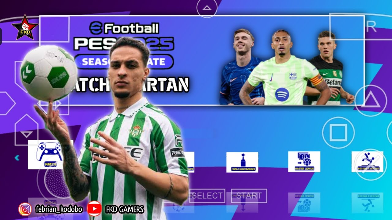 eFOOTBALL PES 2025 PPSSPP • PES 25 eFOOTBALL CAMERA PS5 NEW UPDATE ...