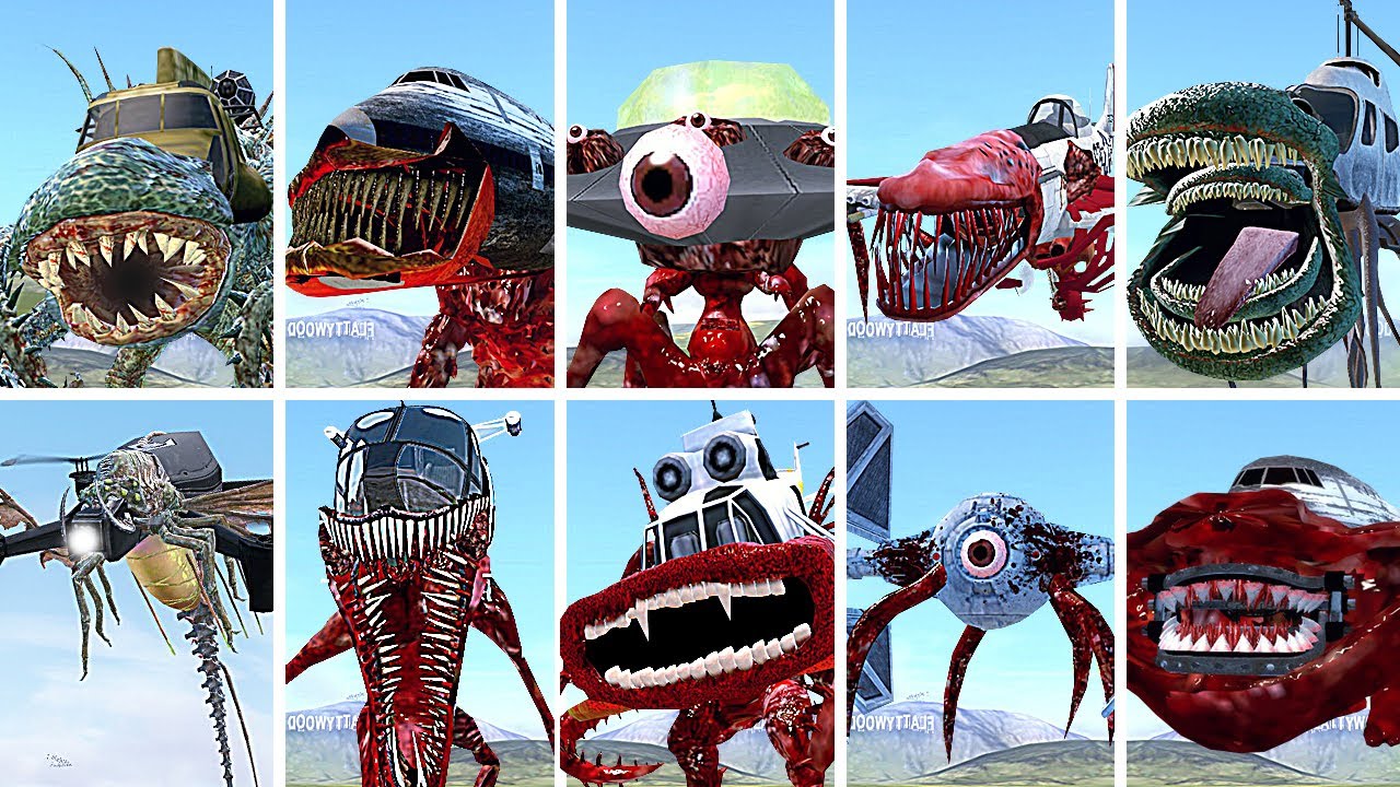 EVOLUTION NEW INFECTED SKY PLANE MONSTER EATER in Garrys Mod! - YouTube