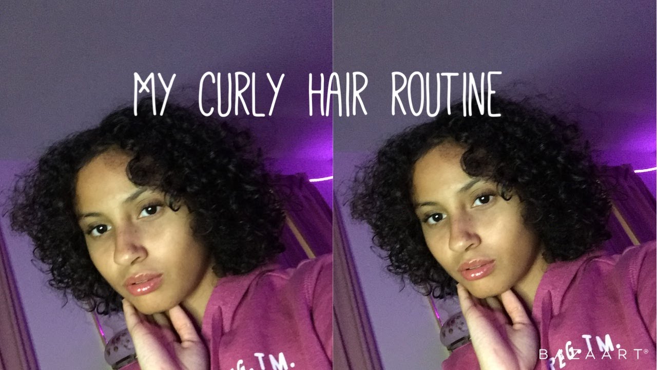 MY CURLY HAIR ROUTINE!! - YouTube