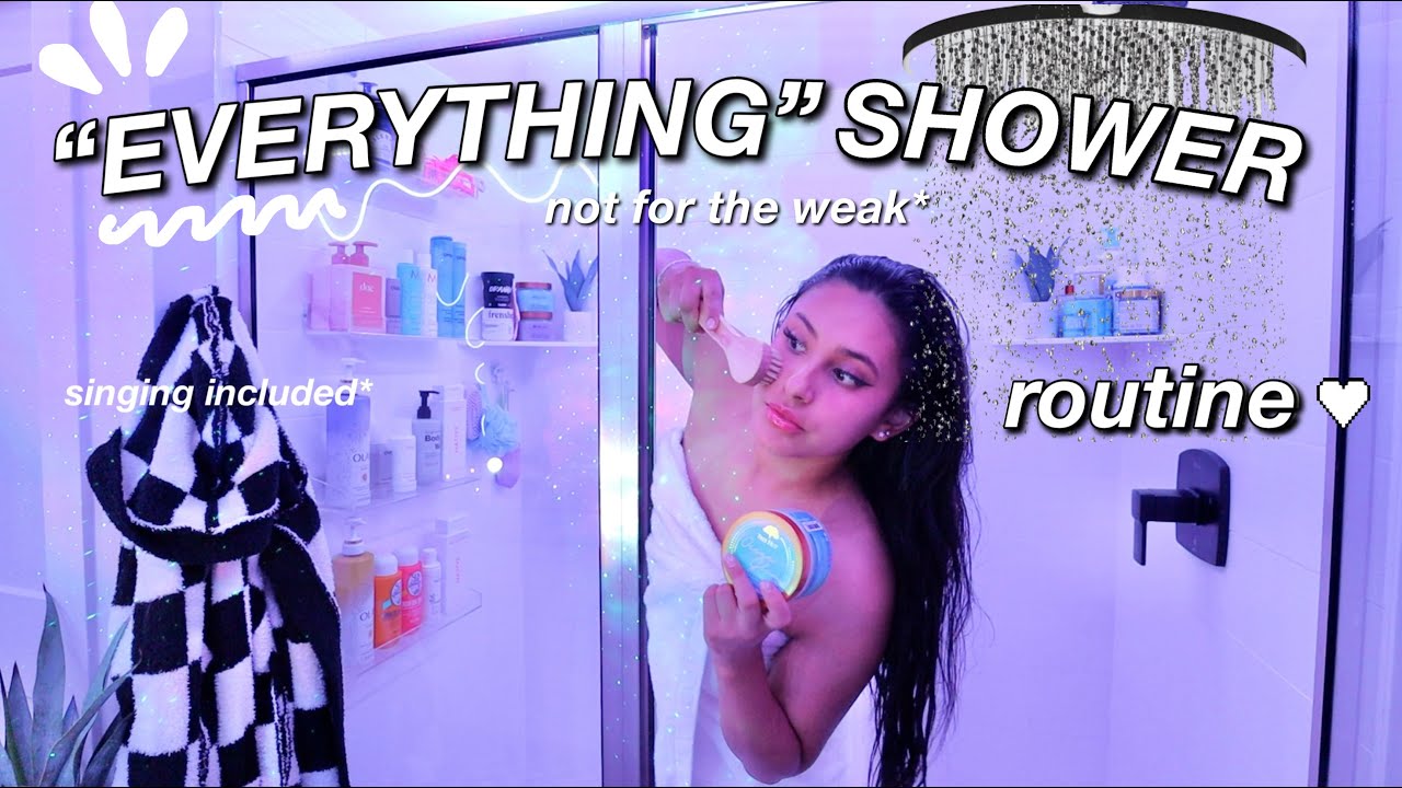 My Everything Shower Routine Omg Honeybobabear Youtube