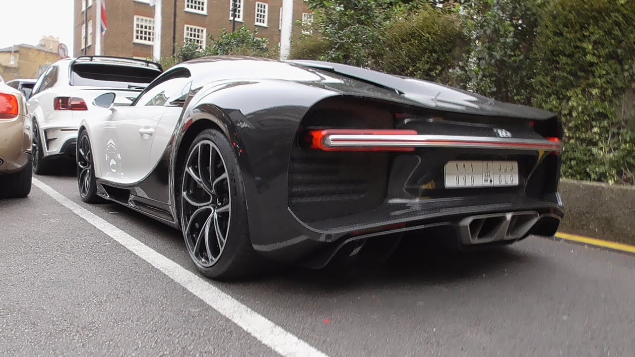 Supercars of London (2 Chiron, Veyron, AMG GTR, Mansory Gronos 6x6 ...