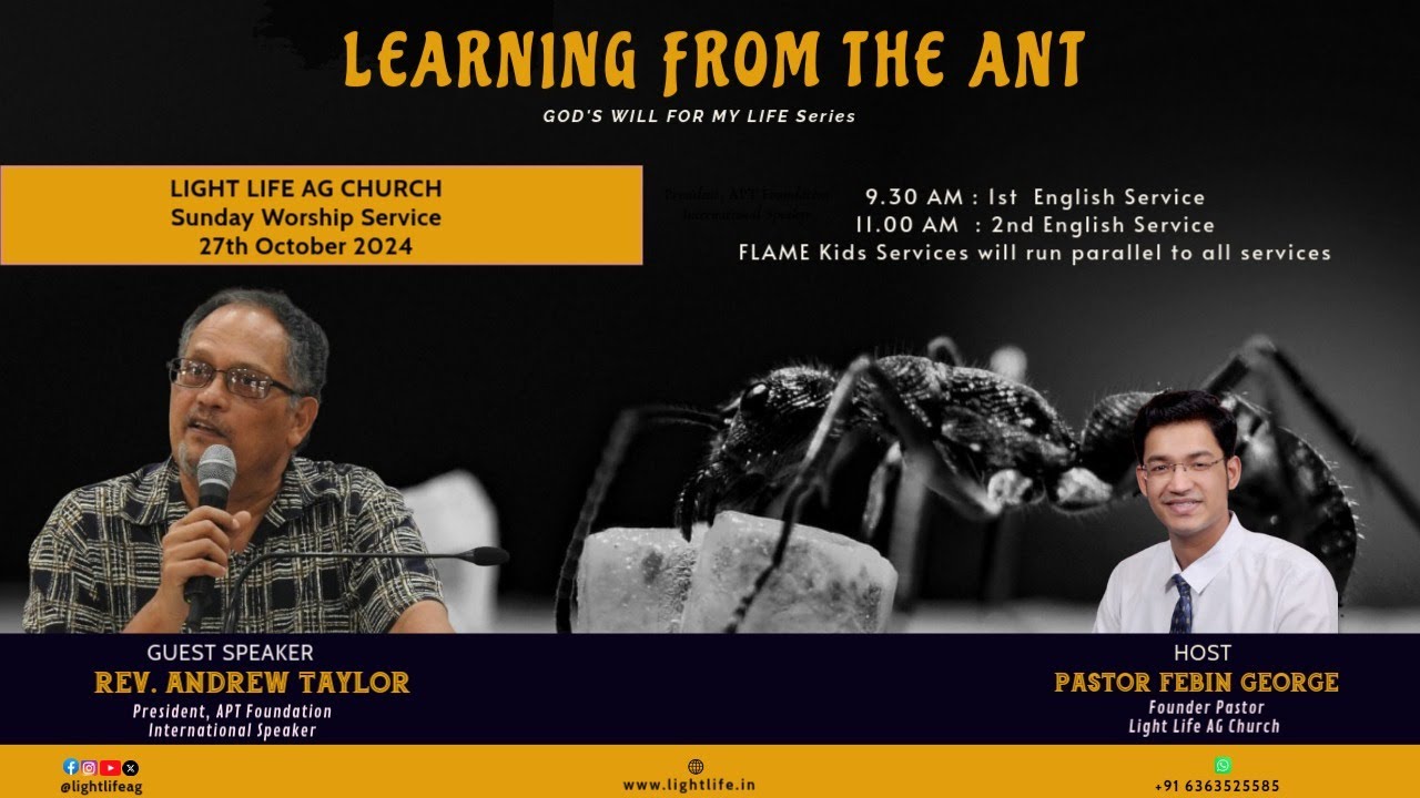Learning From The Ant | Rev. Andrew Taylor | God's Will For My Life ...