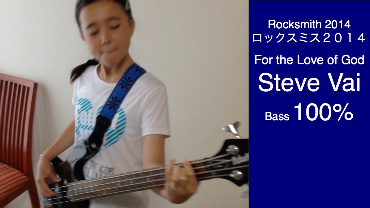 ROCKSMITH Audrey (11) Plays Bass - For the Love of God - Steve Vai ...