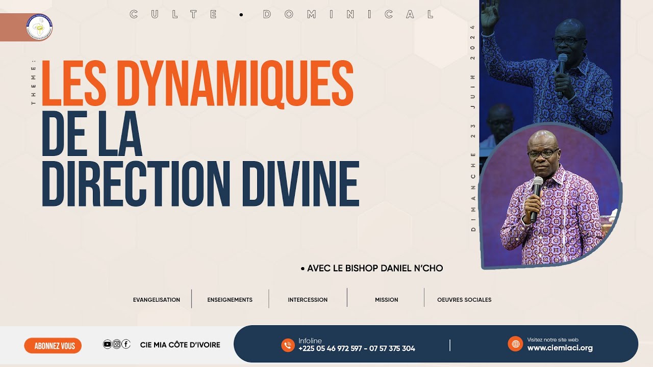Bishop Daniel N'CHO | LES DYNAMIQUES DE LA DIRECTION DIVINE | 23 Juin ...