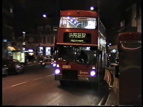 London Buses 2000-Hounslow, Richmond & Putney at Night with Metrobuses ...