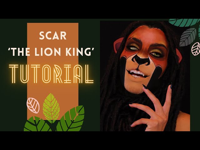 Lion King39s Scar Makeup Tutorial Youtube Scar The Lion King Face