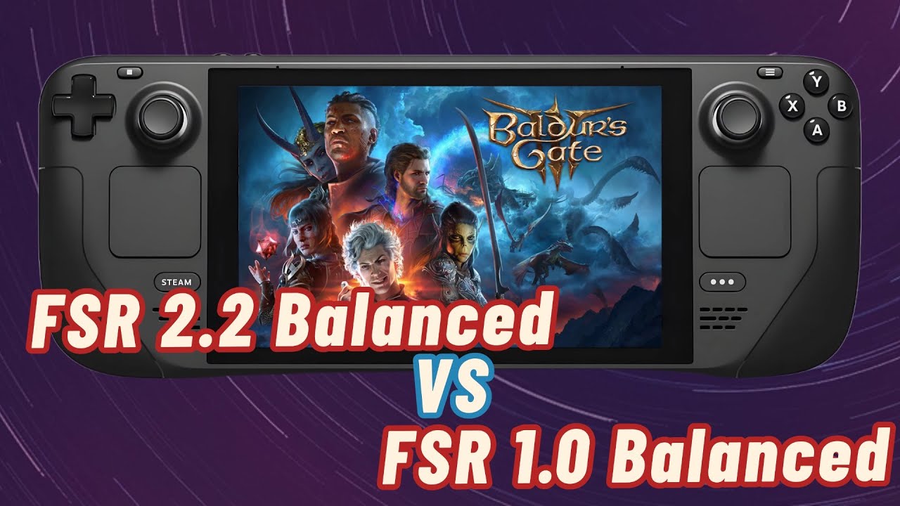Baldur’s Gate 3, Steam Deck OLED, Perf Comparison, FSR 1.0 Balanced ...