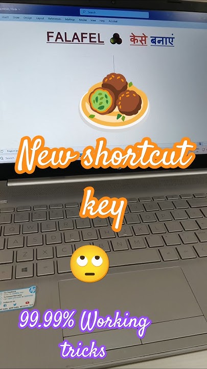 Falafel 🧆 Ms Word Shortcut Tricks #shorts #virlshort #computer #tranding #tricks - YouTube