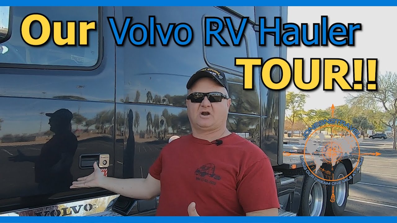 2016 VOLVO VNL780 RV HAULER TOUR (BEST RV HAULER) | HDT RV LIFE - YouTube