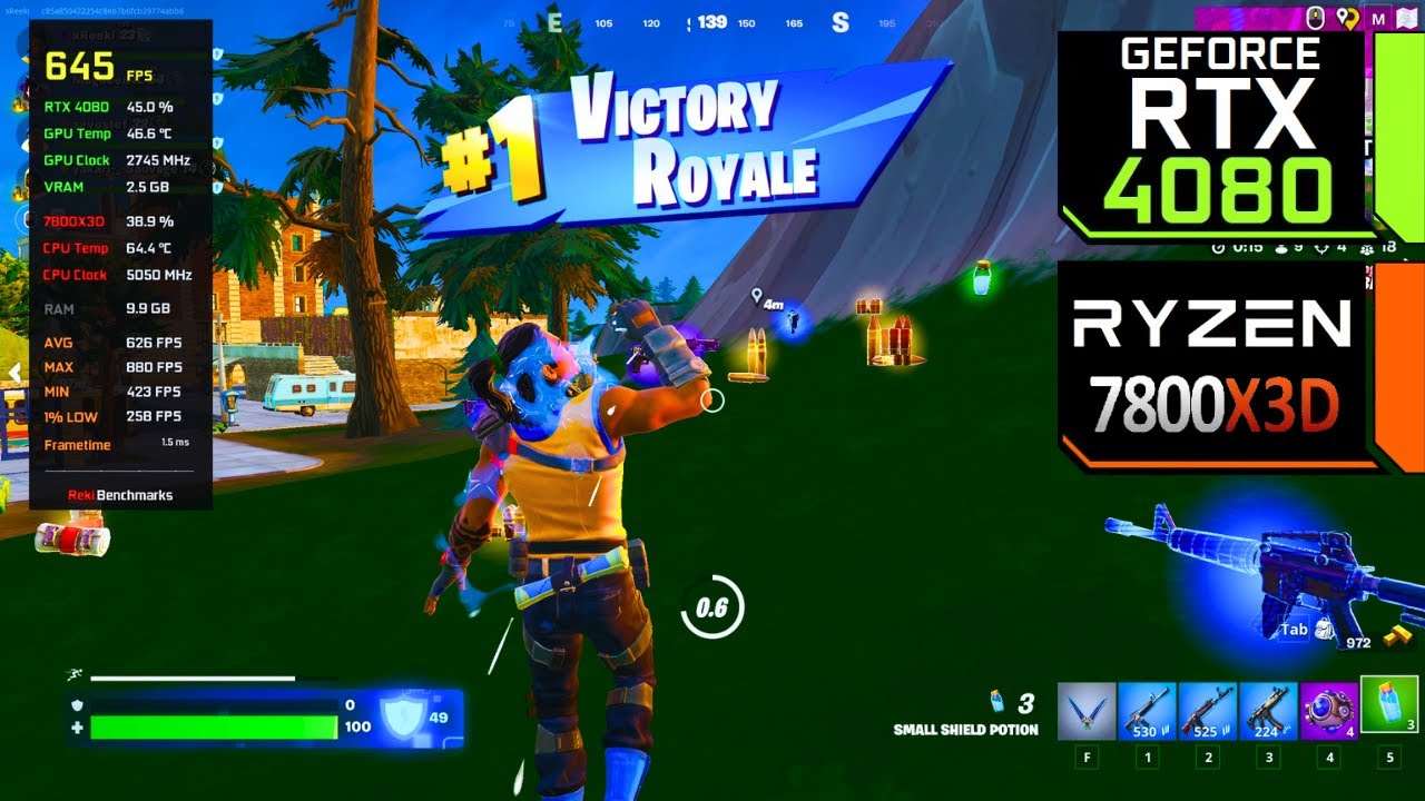Fortnite Reload Win | RTX 4080 + Ryzen 7 7800X3D | Performance Mode ...