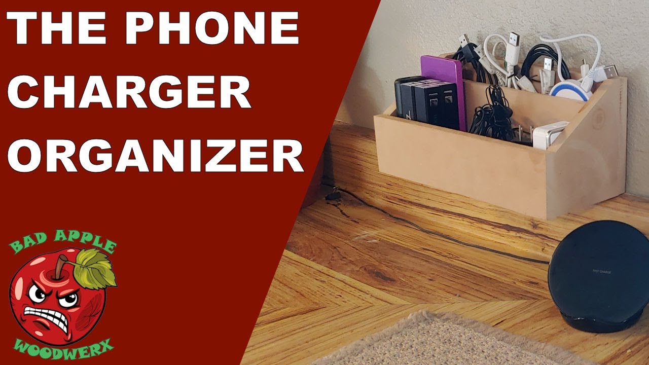 Easy DIY Phone Charger Organizer Box - YouTube