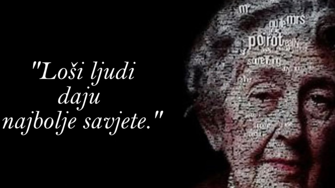 Citati i mudre misli kraljice krimića Agatha Christie - YouTube