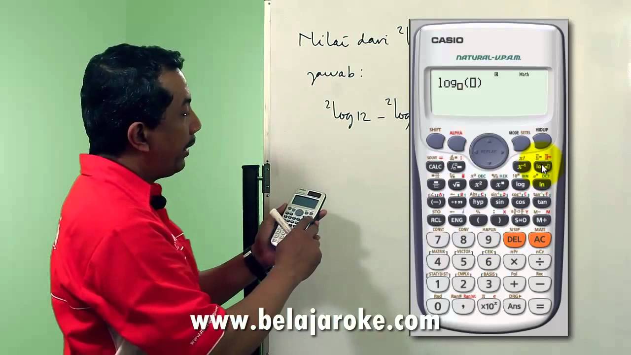 Casio fx-991ID Plus Logarithm - YouTube