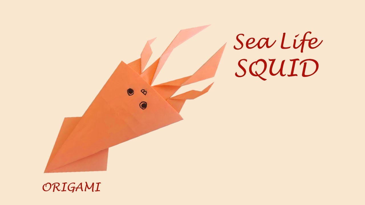 Squid | Fun DIY with cute easy origami - YouTube