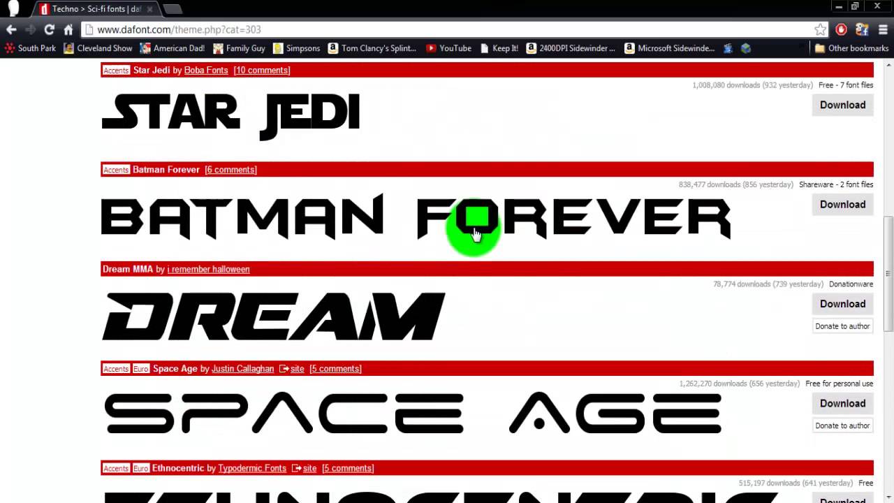 How to download and install fonts - Windows 7 tutorial - YouTube