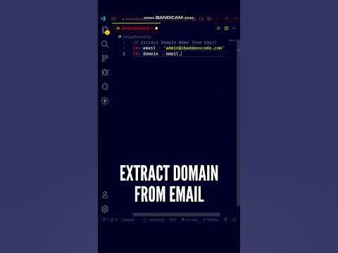 😀😀 Amazing JavaScript Method to Extract Domain Names from Email #shorts #javascript #programming ...