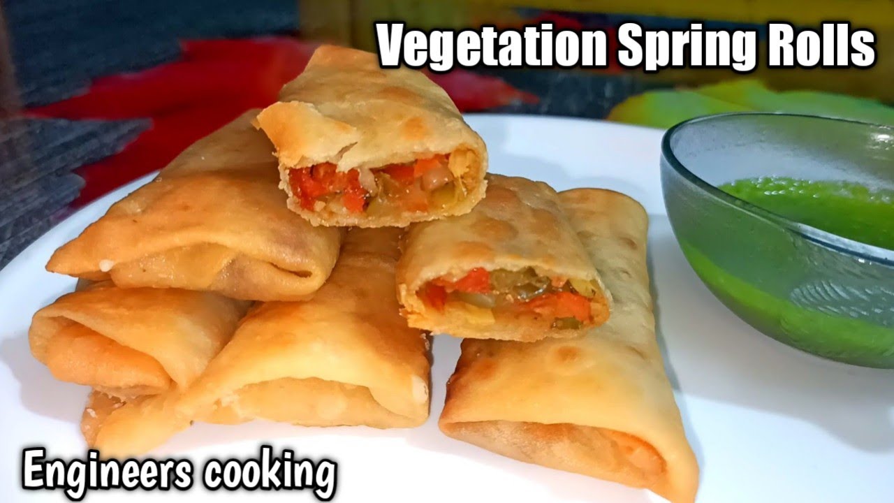 easy spring roll recipe at home in hindi I vegetable spring roll recipe ...