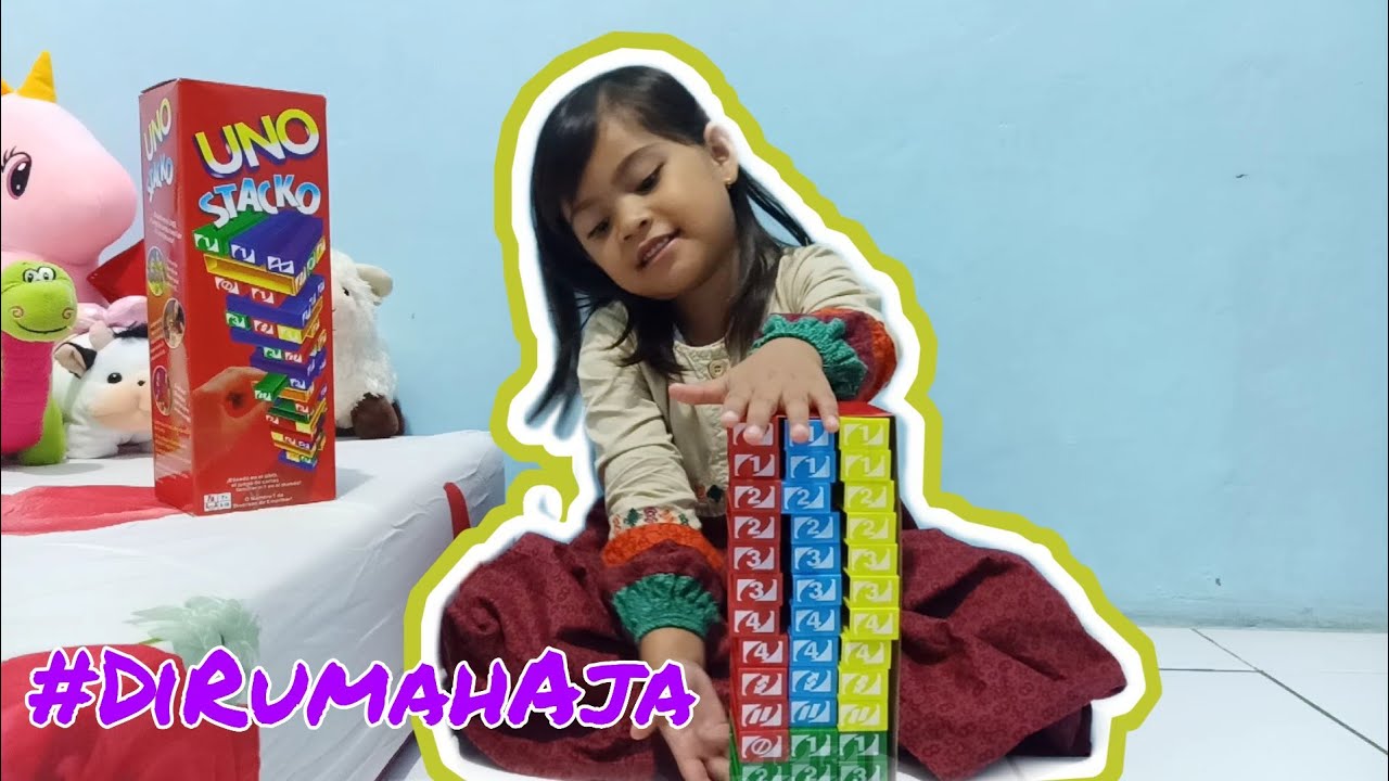 MAINAN UNO STACKO DiRumahaja - YouTube